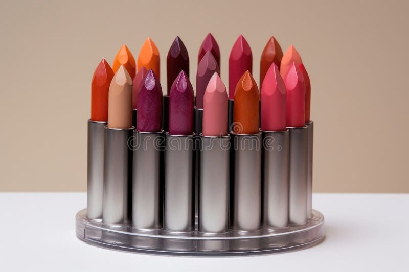 Lipstick Collection with Various Shades Stock Image - Image of trendy ...