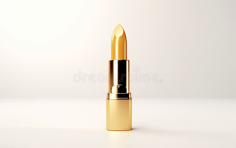 Lipstick Container Positioned on a White Base Stock Photo - Image of ...