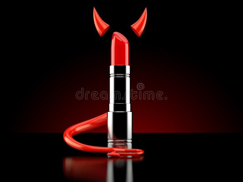 Devil Lipstick Stock Illustrations – 225 Devil Lipstick Stock ...