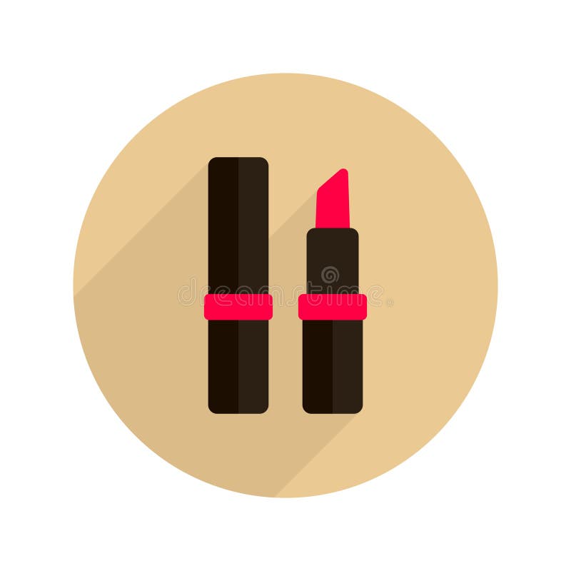 Lipstick Flat Style Vector Illustration. Makeup Icon. Stock Vector ...