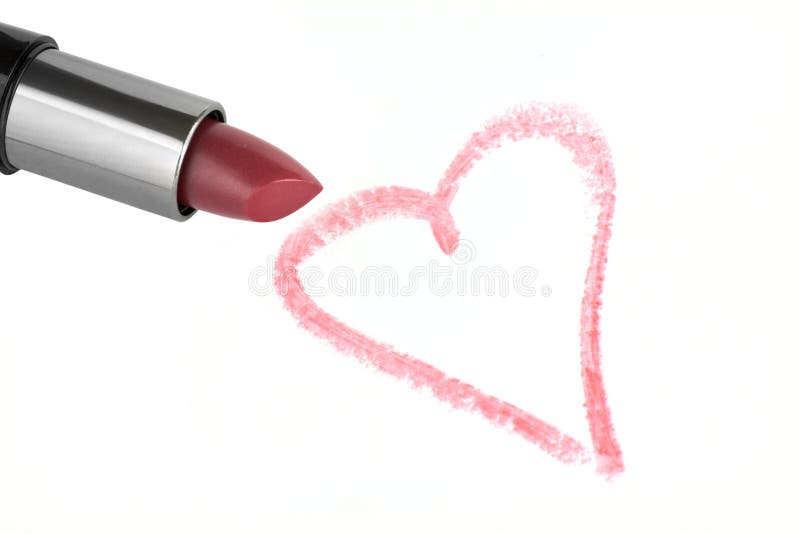 Lipstick Heart stock photo. Image of items, colours, heart - 3266