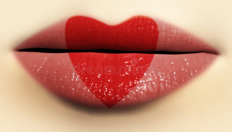 Lipstick Heart Stock Photos - Download 6,263 Royalty Free Photos