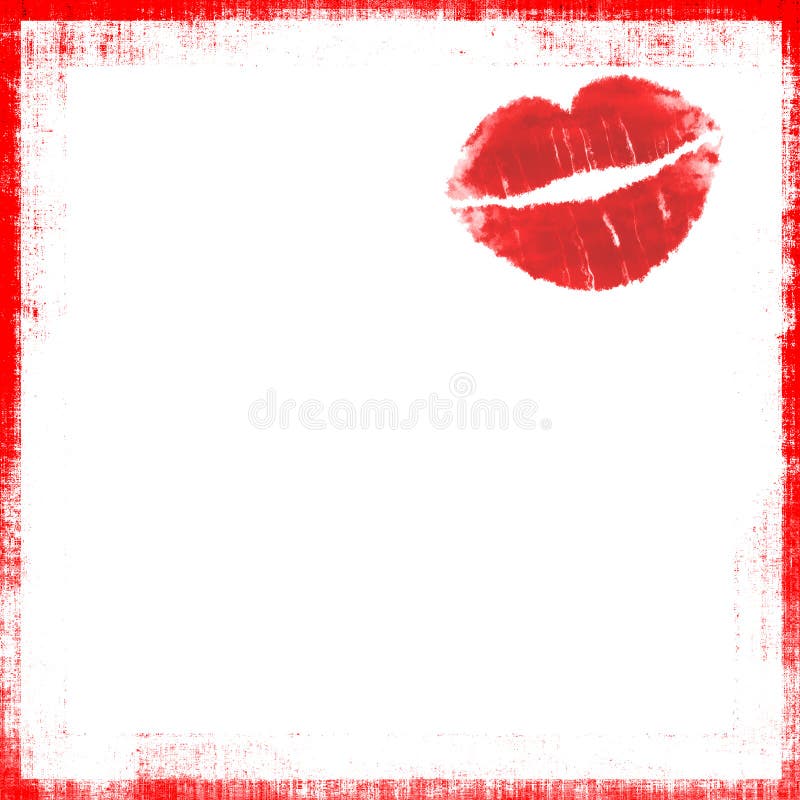 Lips Red Clipart Border