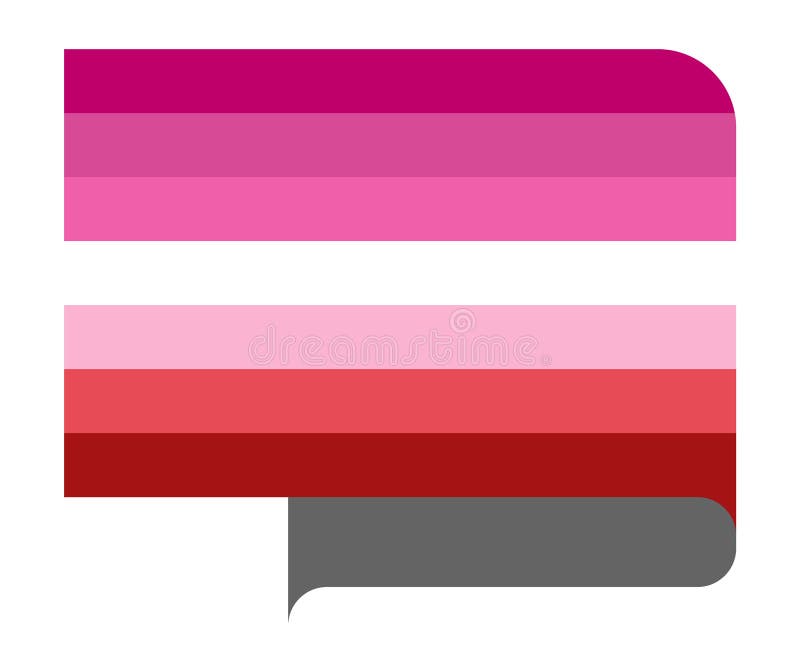 Lesbian Red Lipstick Concept With Smears Stock Vector Illustration Of