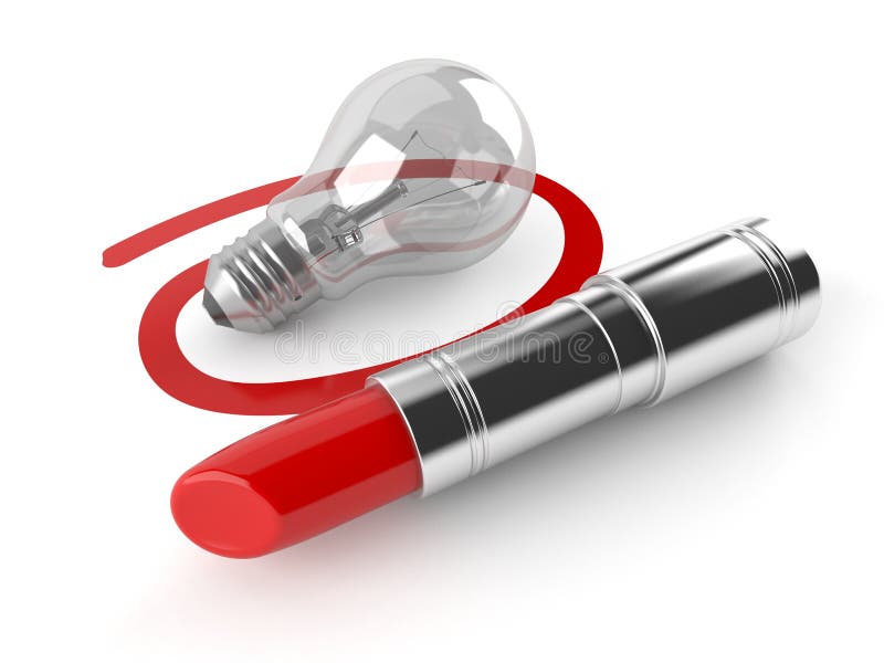 Lipstick with Light Color Background, Product Photography, 3d Rendering ...