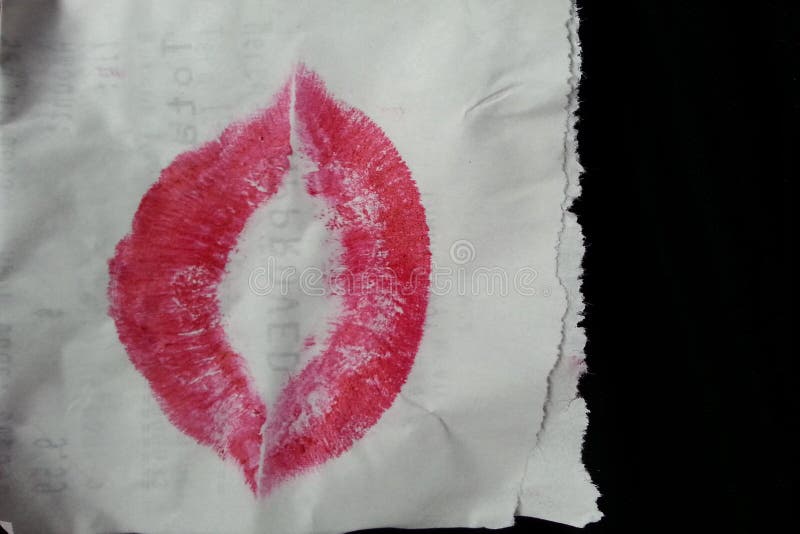 Lipstick stock photo. Image of ripped, imprint, lipstick - 46660940