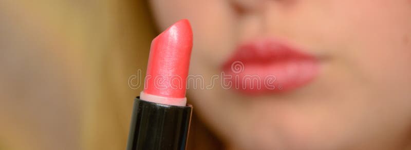 Lipstick and model stock photo. Image of perfumes, lips - 73324626