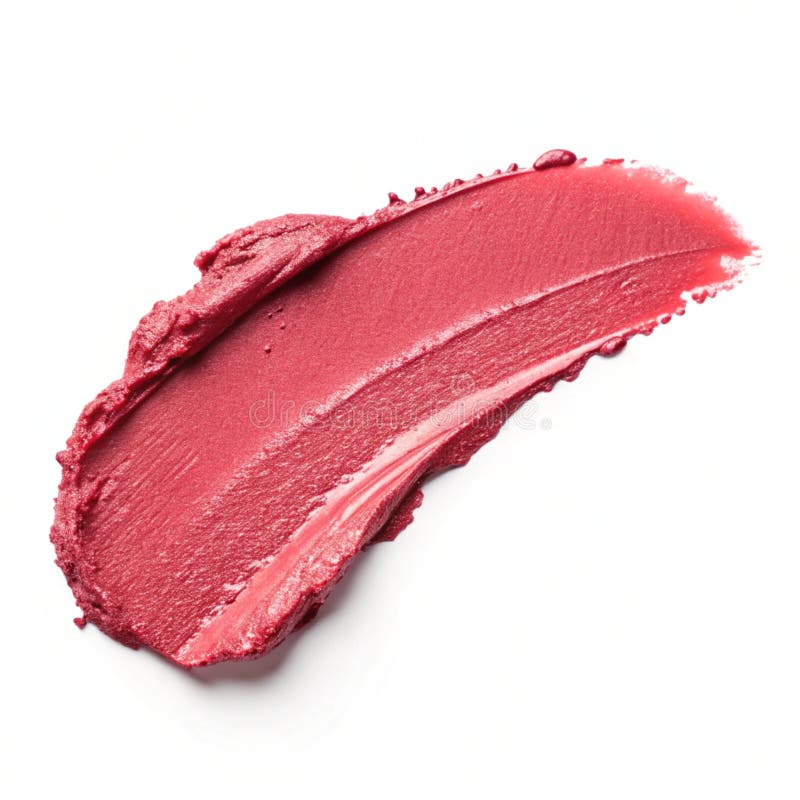 Lipstick Smudge Texture on White Background Stock Illustration ...