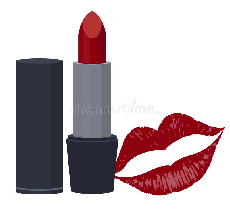 Lipstick, Lipstick Vector, Lipstick Isolated Stock Vector ...