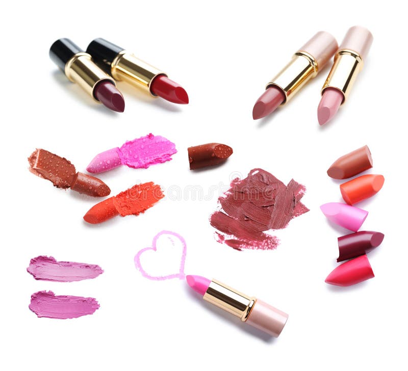 Collage of Lipsticks stock image. Image of isolated - 119646331