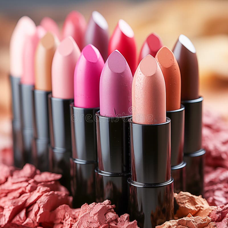 Lipsticks with Different Colours Stock Photo - Image of accessory ...