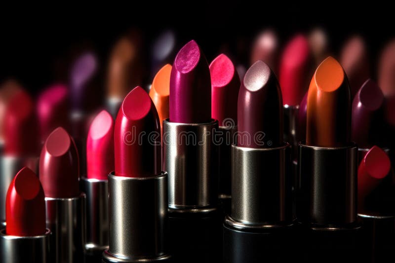 A Group of Lipsticks Sitting on Top of a Table. Generative AI Image ...