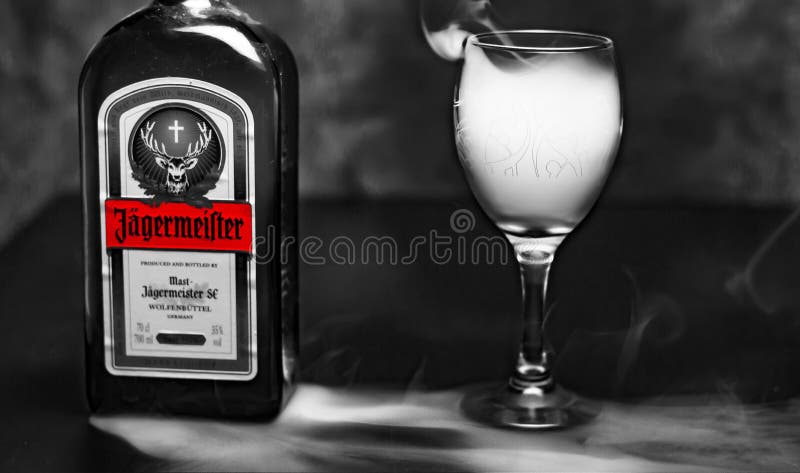 Liqueur, Drink, Distilled Beverage, Black And White Picture. Image ...