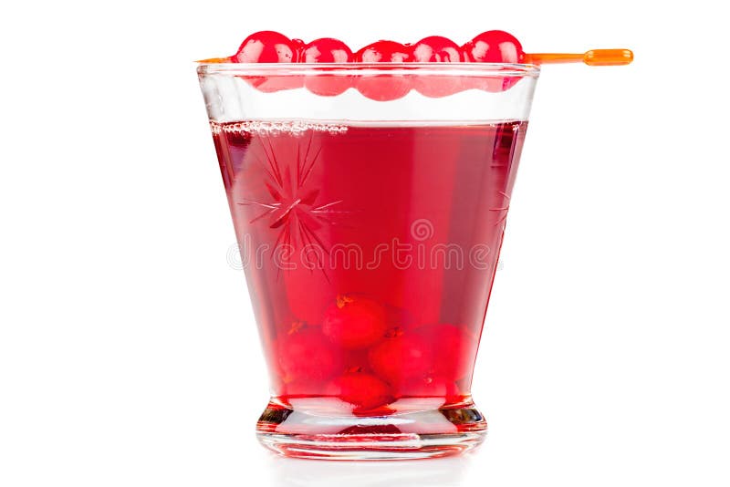 Liqueur Faite Maison De Groseille Et De Cerise Photo stock - Image du ...