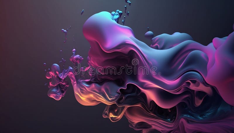 Liquid Abstract Background. Gradient Splashes of Liquid Stock ...