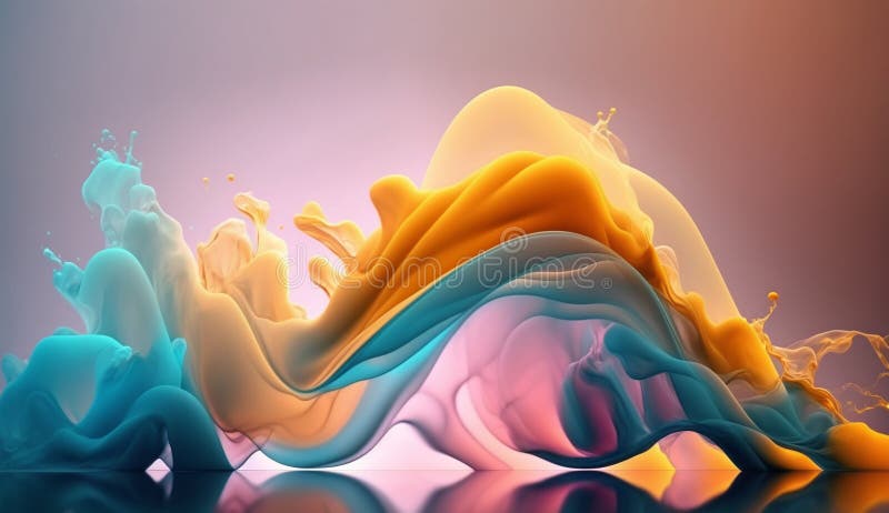 Liquid Abstract Background. Gradient Splashes of Liquid Stock ...