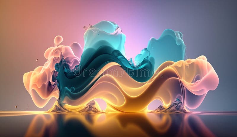 Liquid Abstract Background. Gradient Splashes of Liquid Stock ...