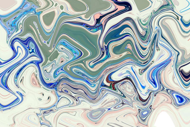 Liquid Abstract Background with Liquified Style Stock Illustration ...