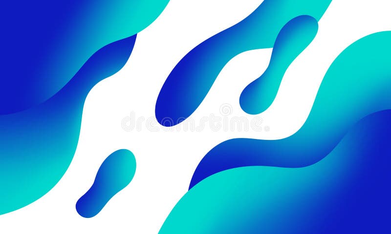 Liquid Abstract with Blue Color for Background Stock Illustration ...