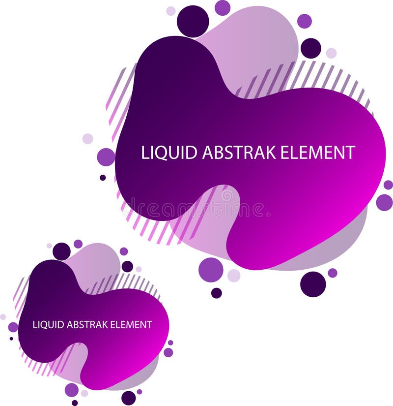 Liquid Abstract Element Graphic Gradient Flat Style Design Fluid Vector Colorful Stock Vector ...