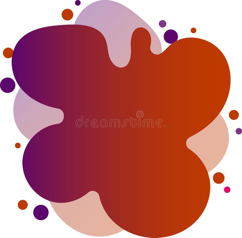 Liquid Abstract Element Graphic Gradient Flat Style Design Fluid Vector Colorful Stock Vector ...