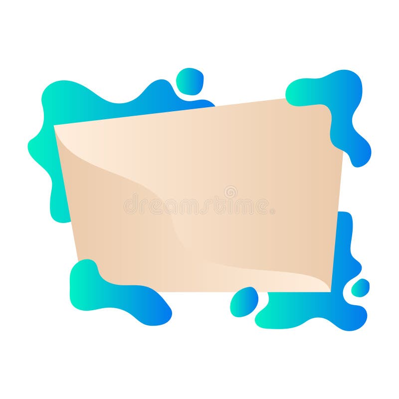 Abstract Liquid Frame Decoration Stock Vector - Illustration of frame ...