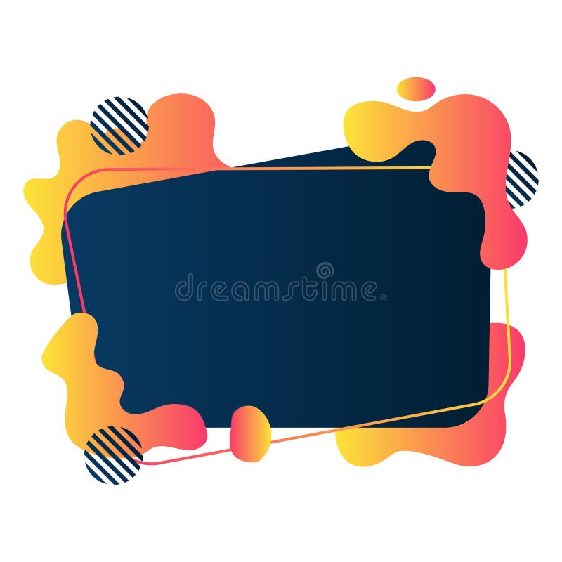 Abstract Liquid Frame Decoration Stock Vector - Illustration of elegant ...