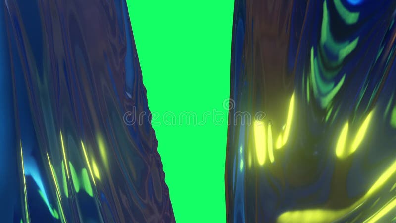 Liquid Abstract Organic Form on Green Screen Stock Video - Video of ...