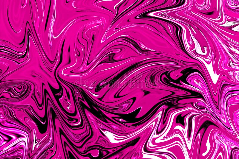 Liquid Abstract Pattern with Plastic Pink and Black Graphics Color Art ...