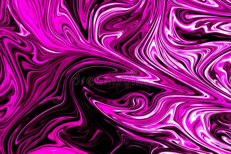 Liquid Abstract Pattern with Plastic Pink and Black Graphics Color Art ...
