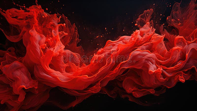 Liquid abstract red stock illustration. Illustration of movement ...