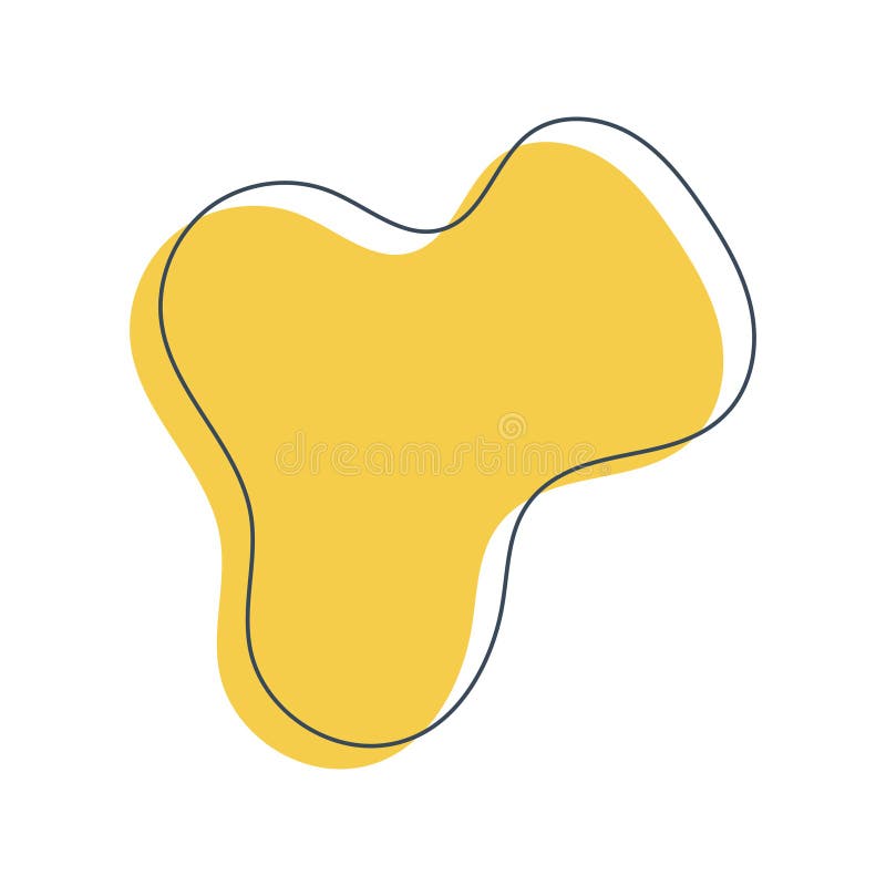 Liquid Abstract Shape. Isolated Flat Vector Background Illustration ...