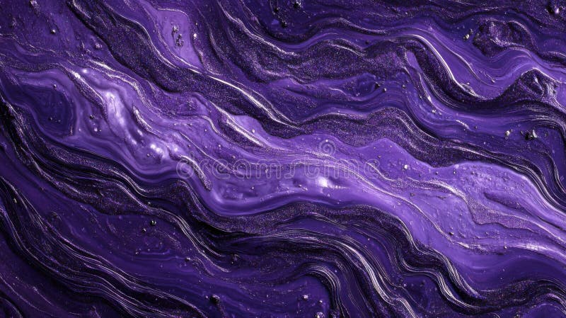 Liquid Amethyst Purple with Flowing, Shimmering Waves: a Digital Stock ...