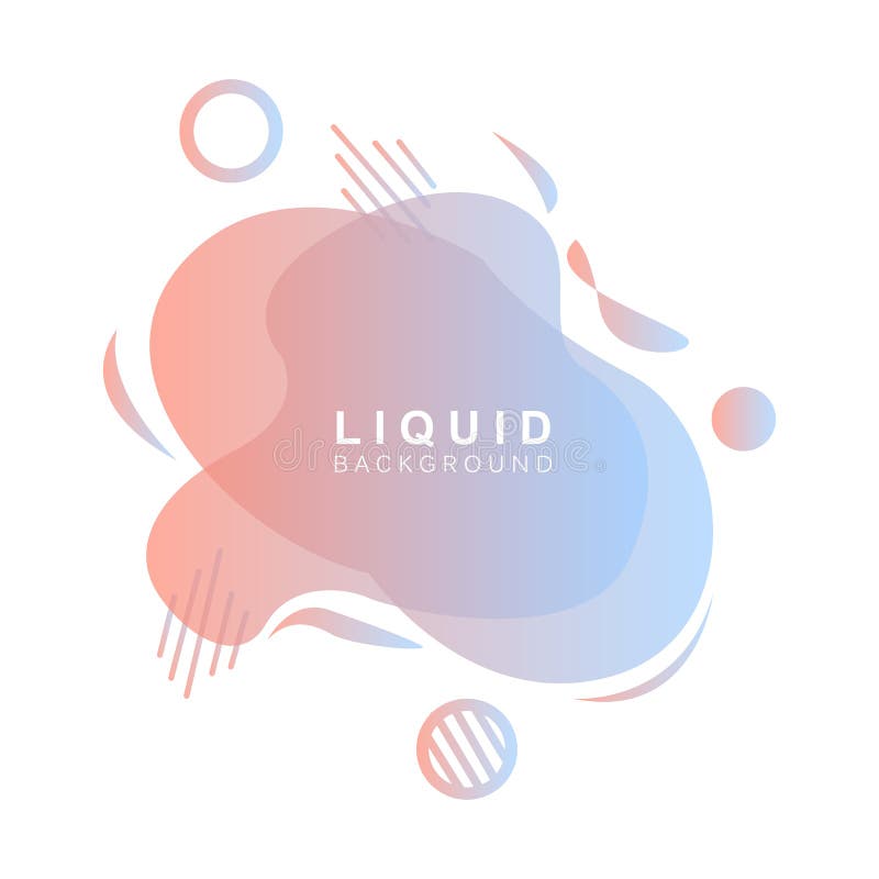 Liquid Background, Gradient Bubble Vector, Logo Template Banner and Abstract Wallpaper Poster ...