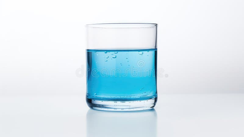 Liquid Beaker White Background Stock Illustration - Illustration of ...