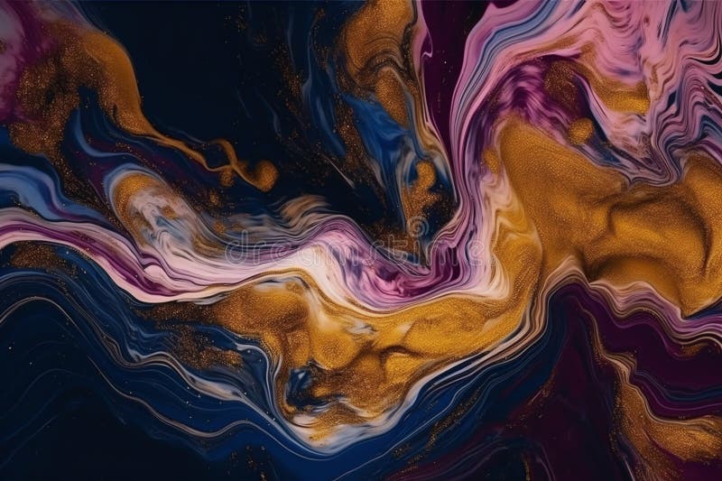 Gold and Violet Modern Geometrical Seamless Pattern Tile Stock Vector ...