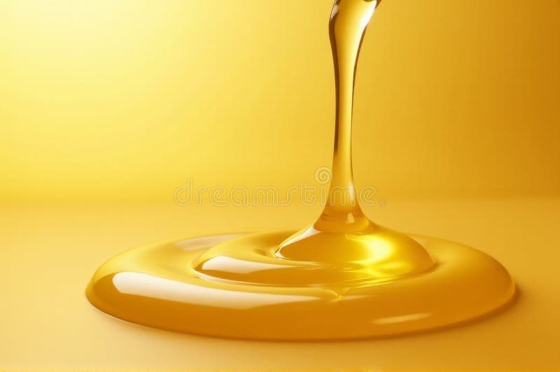 Liquid Being Poured from a Spoon into a Bowl, Concept for Cooking or ...