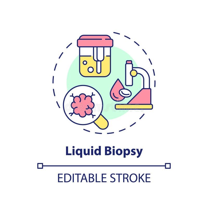 Liquid biopsy concept icon stock vector. Illustration of vector - 276283036