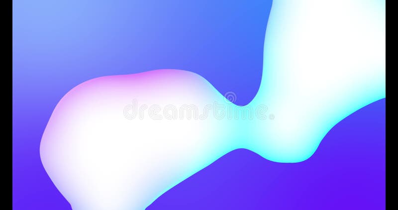 Liquid Blob Bg. Abstract 3d Background. Smooth Animation of Bubbles. Liquid Overflows and ...