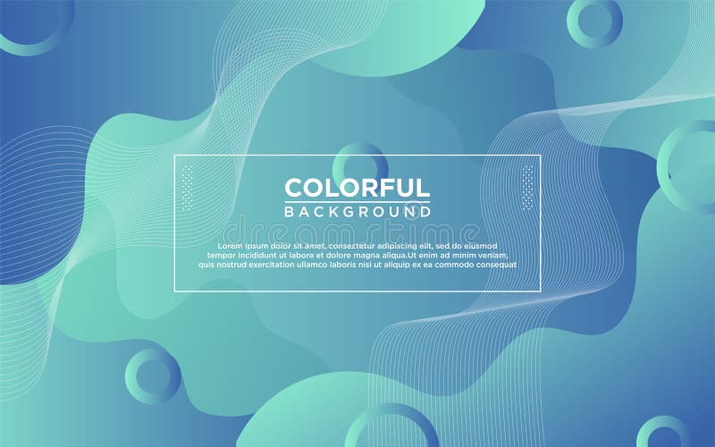 Liquid Blue Color Background Design. Fluid Gradient Shapes Composition ...