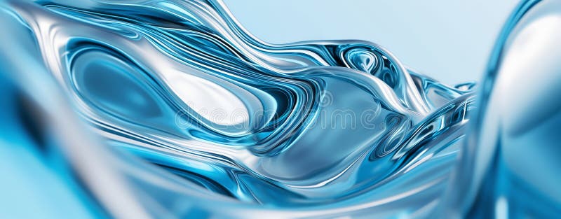 Liquid Blue Glass stock illustration. Illustration of trendy - 306988037