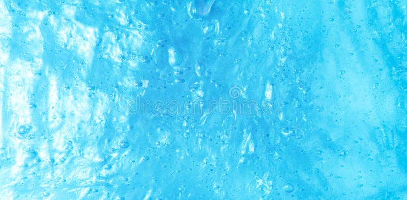 Liquid Blue Slime Background with Bubbles and Highlights Stock Image ...