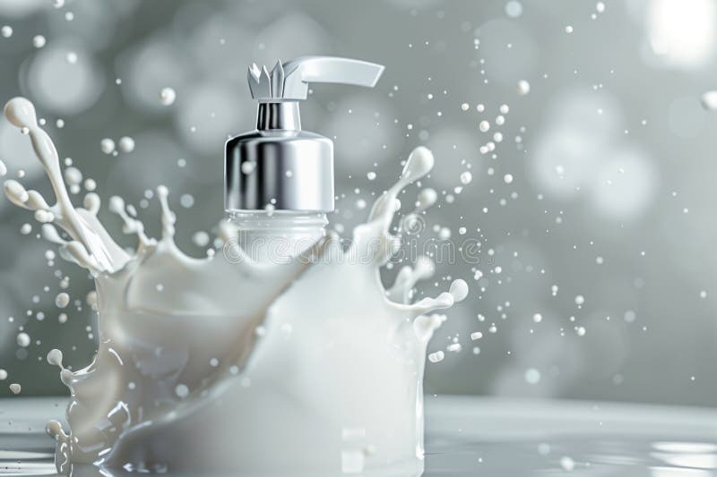 A Liquid Bottle with Liquid Pouring Out, Suitable for Various Projects ...