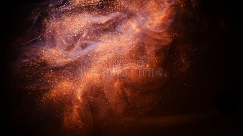 Liquid Brilliant Metallic Bronze Paint. Absrtact Background Stock Photo ...