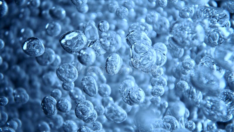 Liquid Bubbles in Water, Molecule Inside Liquid Stock Image - Image of ...