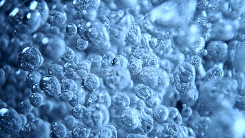 Liquid Bubbles in Water, Molecule Inside Liquid Stock Image - Image of ...