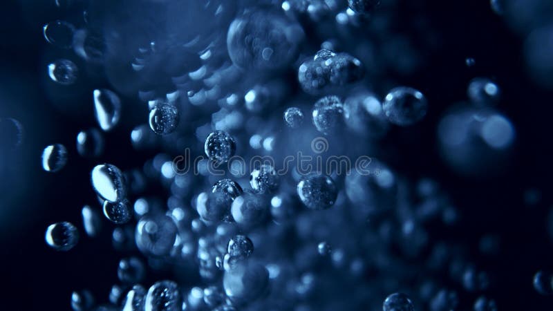 Liquid Bubbles in Water, Molecule Inside Liquid Stock Photo - Image of ...