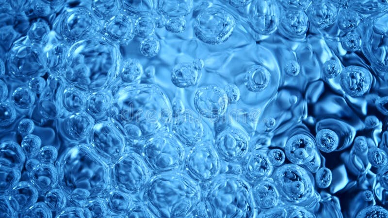 Liquid Bubbles in Water, Molecule Inside Liquid Stock Image - Image of ...