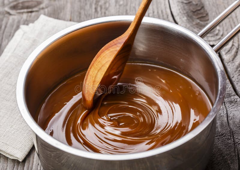 Liquid caramel stock image. Image of candy, dessert, caramel - 47990247
