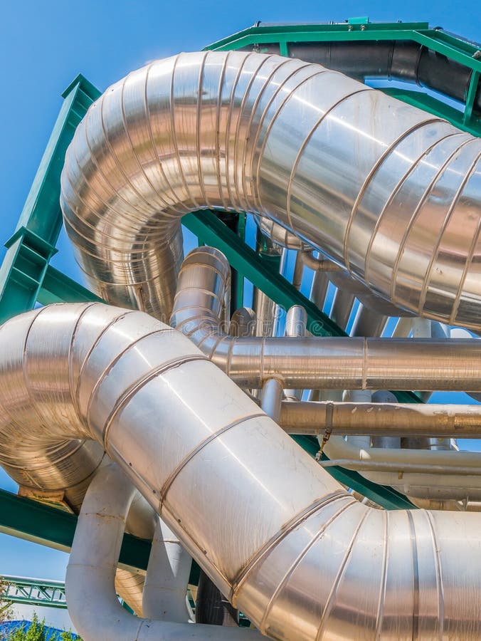 Liquid and Chemical Pipe Line Transfer Stock Photo - Image of tube ...